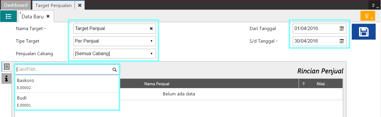 Cara Membuat Target Penjualan di Accurate Online