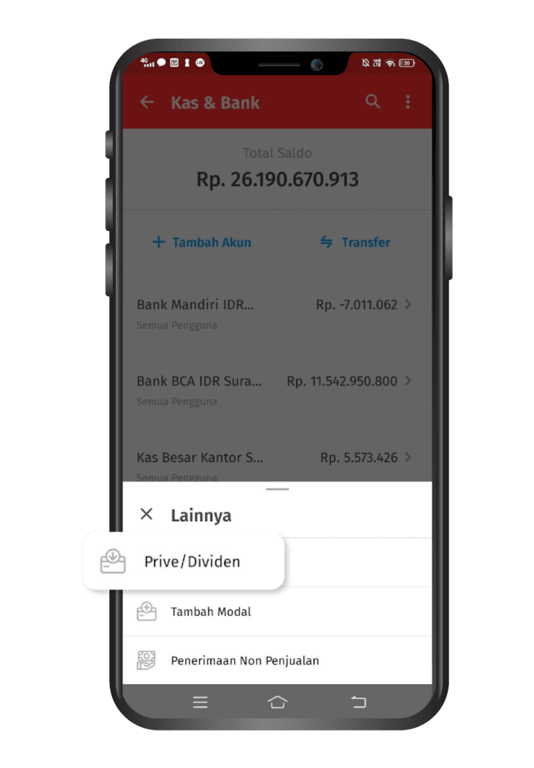 Cara Menarik Saldo Kas dan Bank di Accurate Lite
