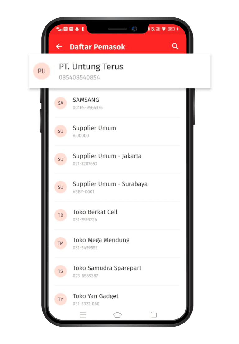 Cara Menghapus Data Pemasok di Accurate Lite