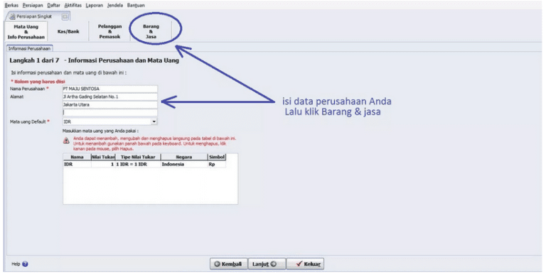 Cara Mudah Membuat Database pada Accurate 5