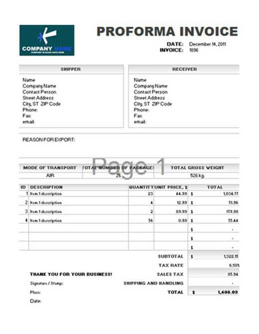 Proforma Invoice: Pengertian, Contoh dan Bedanya Dengan Invoice