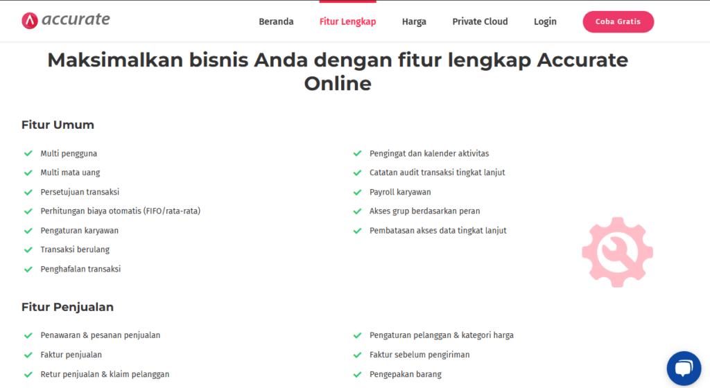 Accurate adalah: Program & Sistem Software Akuntansi