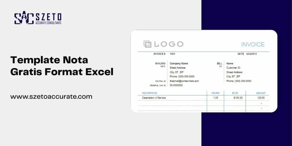 Download Template Nota Kosong Gratis Format Excel