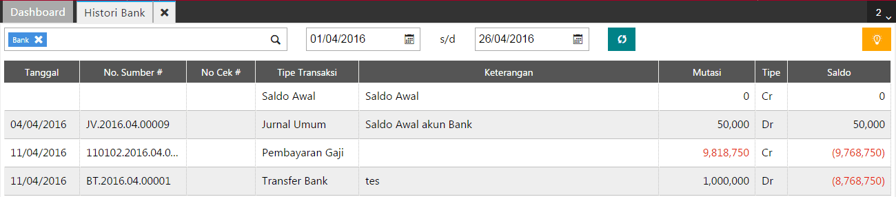 Cara Melihat Daftar Mutasi Bank di Accurate Online